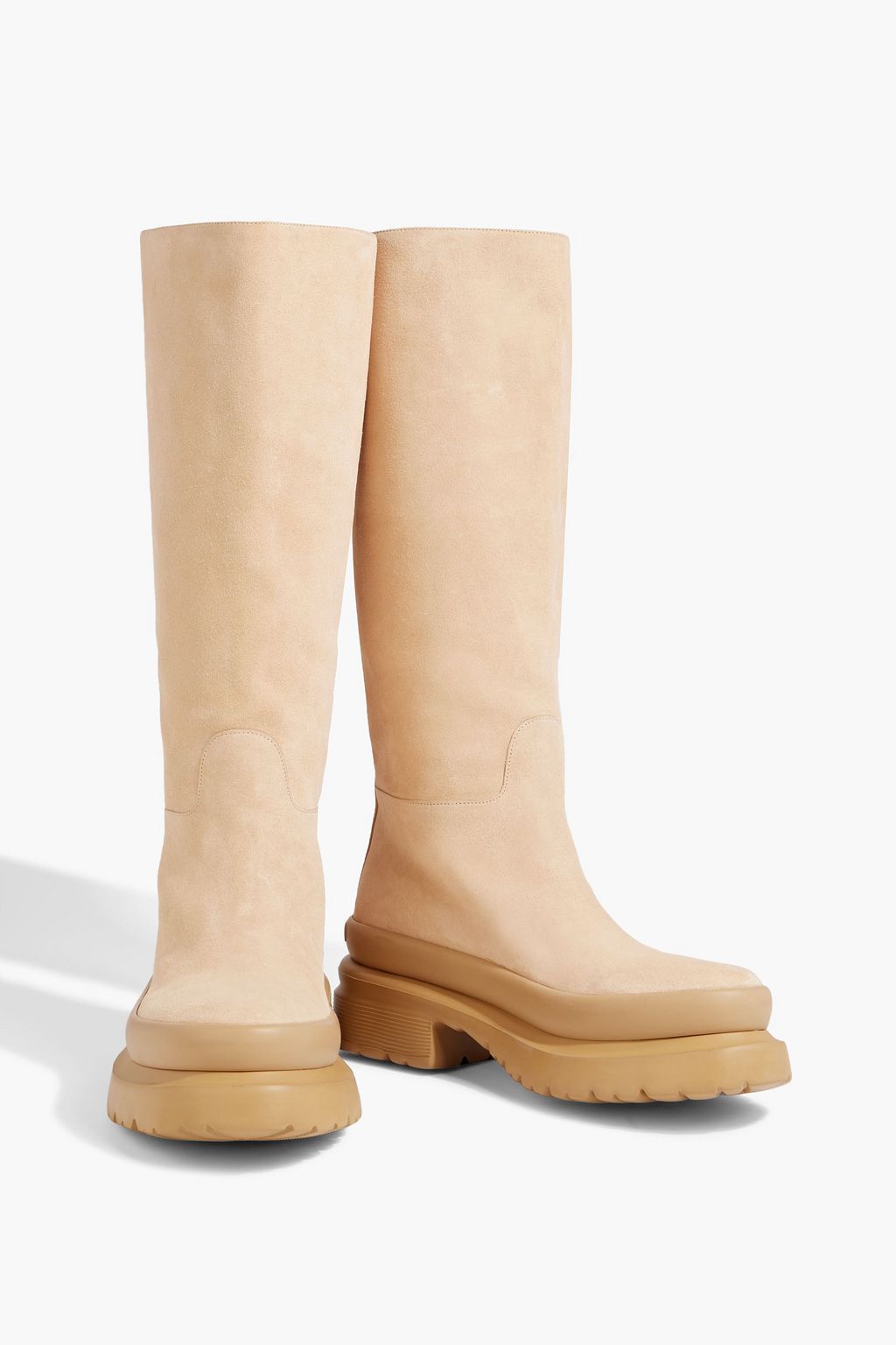 VALENTINO GARAVANI Roman Stud suede platform boots – Stylish designer ...